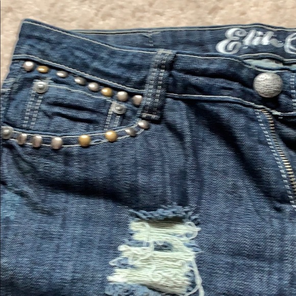 Elite Jeans | Jeans | Elite Jeans Distressedcropped Jeans Sz 9 | Poshmark